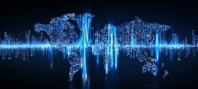 Modern Seismograph Scale for Measuring Earthquakes Glows with a Dotted ...