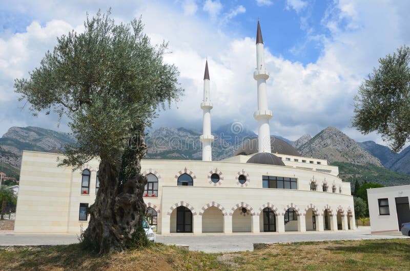 Modern Selimiye Mosque in Old Bar, Montenegro Stock Photo - Image of ...