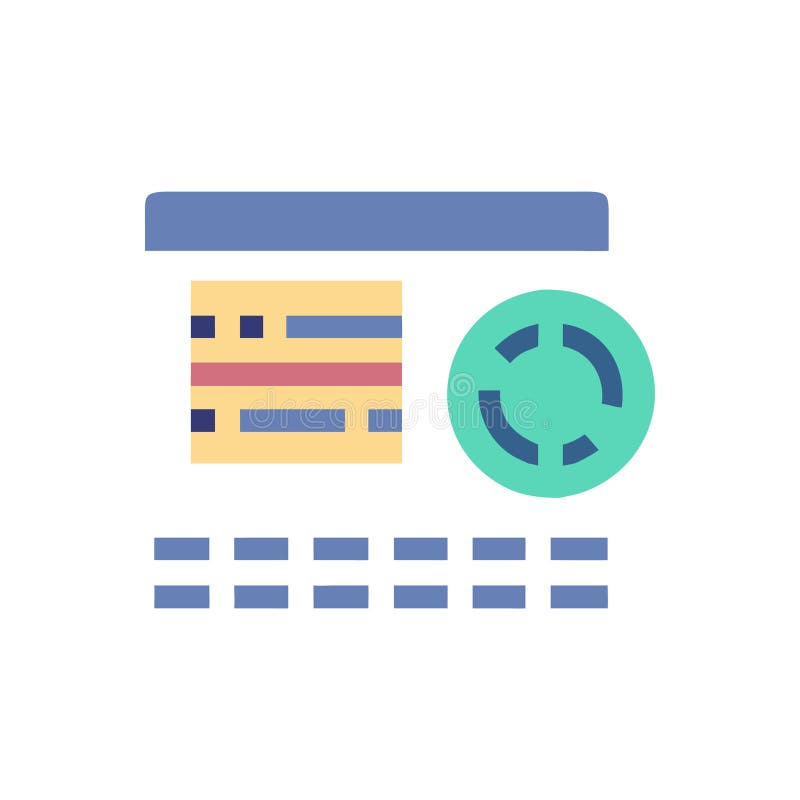 Modern SEM Icon for Digital Advertising Stock Image - Illustration of ...