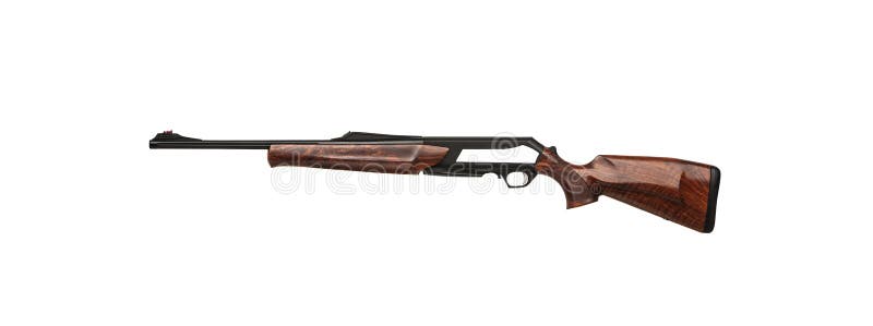 Modern Semi-automatic Hunting Rifle Isolated on White Stock Photo ...