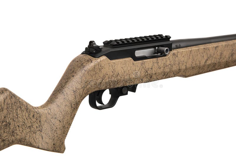 Modern Semi-automatic Small-caliber .22lr Rifle. Sports Carabiner with ...