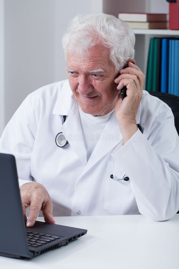 Modern senior doctor stock image. Image of medical, specialist - 45738773