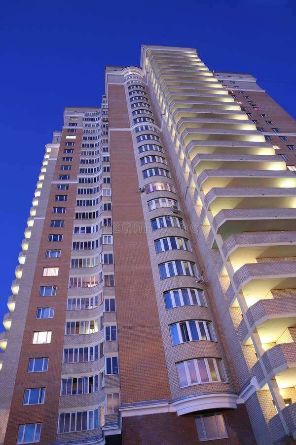 Modern serial dwelling stock image. Image of russia, modern - 10376137