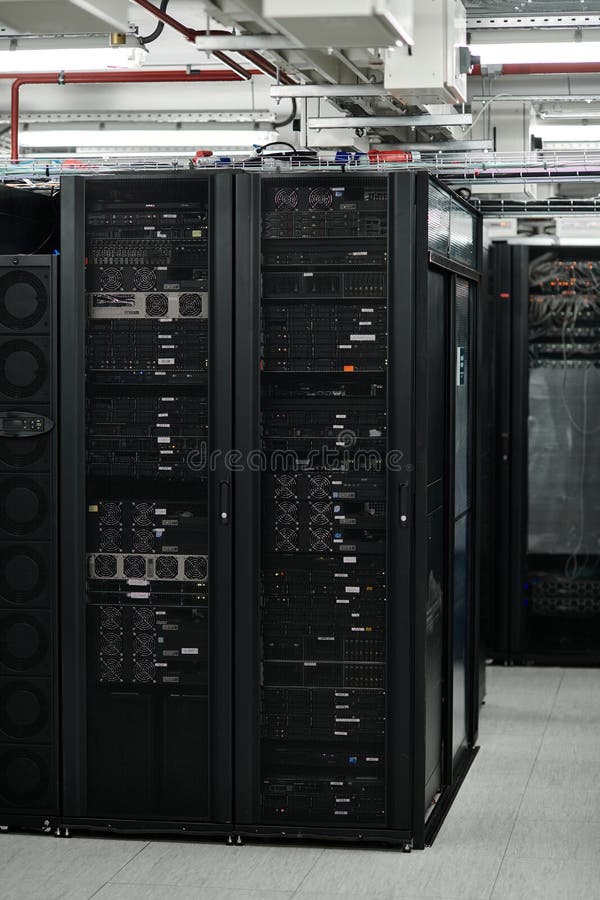 Modern Server Room, Complex it Systems Stock Image - Image of room ...