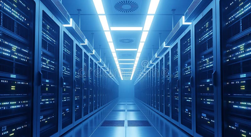 Server Room Data Center Network, Hosting, Cloud Computing Stock ...