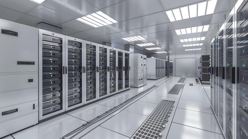 Modern Server Room Interior with Advanced Technology. this is AI ...