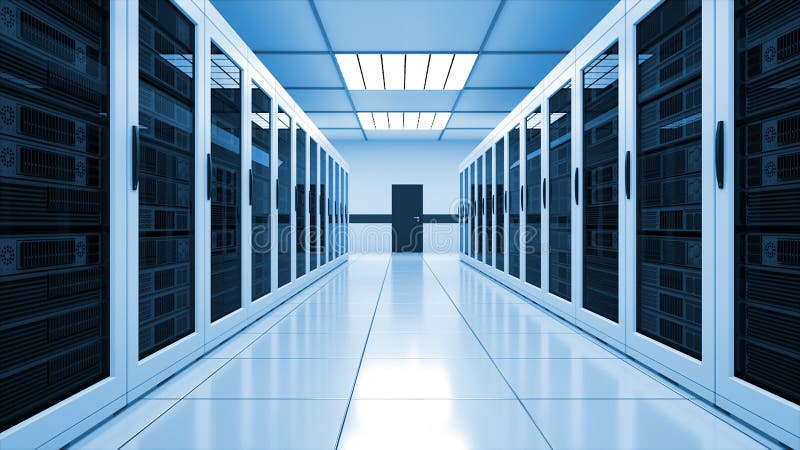 Modern server room stock video. Video of futuristic - 108419033