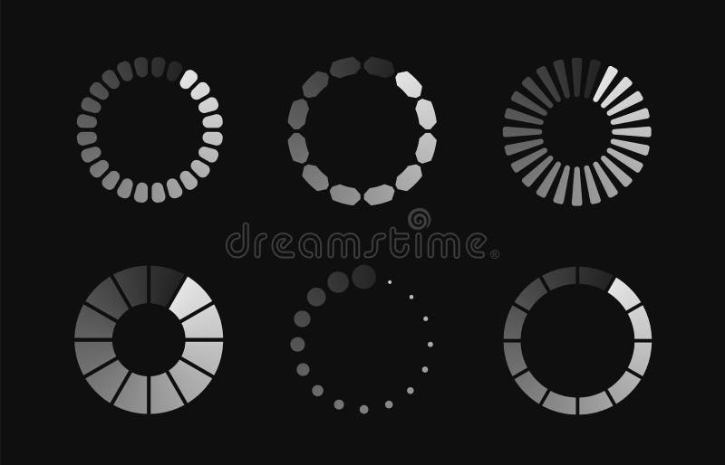 Modern set loading icon. stock vector. Illustration of process - 155956465