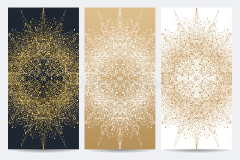 Modern Set of Vector Flyers. Geometric Abstract Presentation with ...