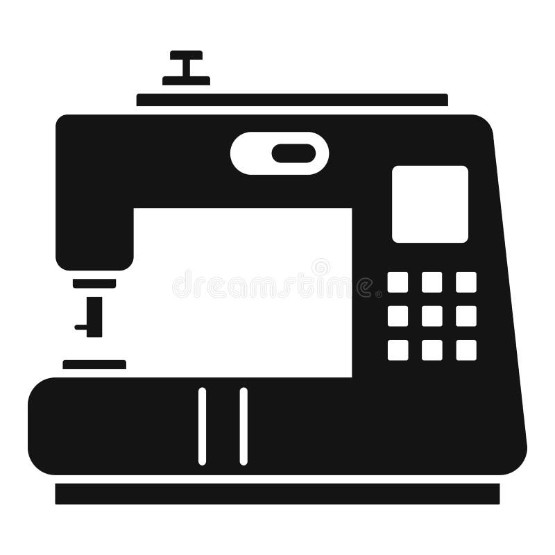 Modern Sew Machine Icon, Simple Style Stock Vector - Illustration of ...
