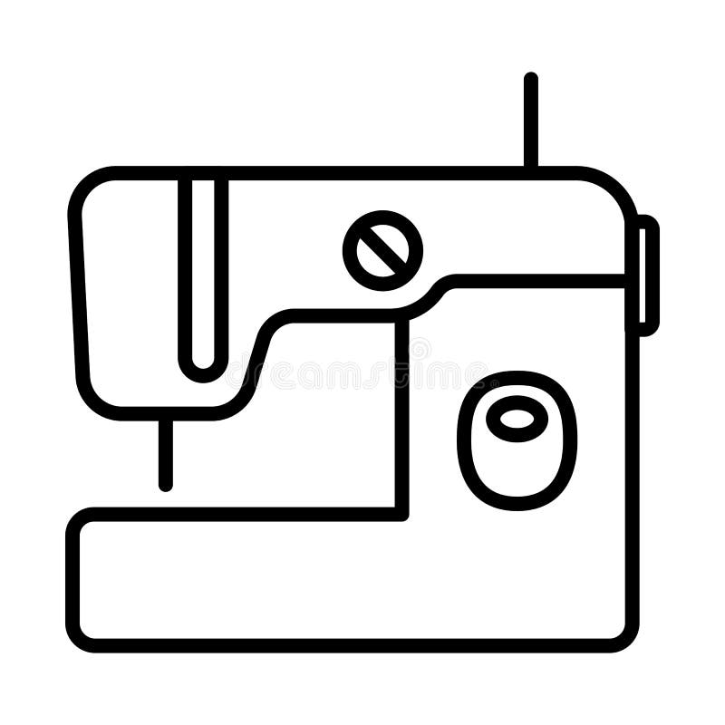 Modern Sewing Machine Icon stock vector. Illustration of manufacturing ...