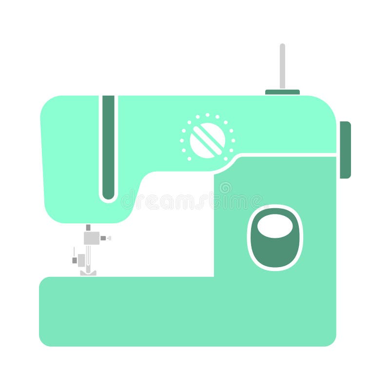 Modern Sewing Machine Icon stock vector. Illustration of icon - 195788549