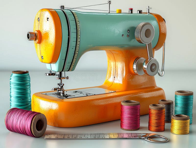 Modern Sewing Machine Presser Foot Closeup, Macro Stock Image - Image ...