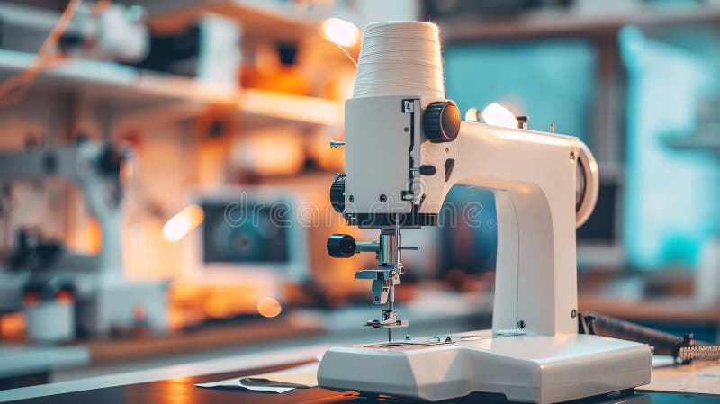 Modern Sewing Machine Presser Foot Closeup, Macro Stock Image - Image of sewing, machine: 278003837