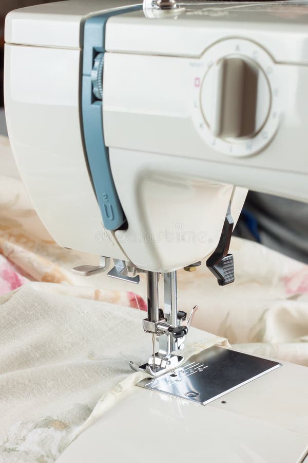 Modern sewing machine stock photo. Image of craft, fabric - 64261986