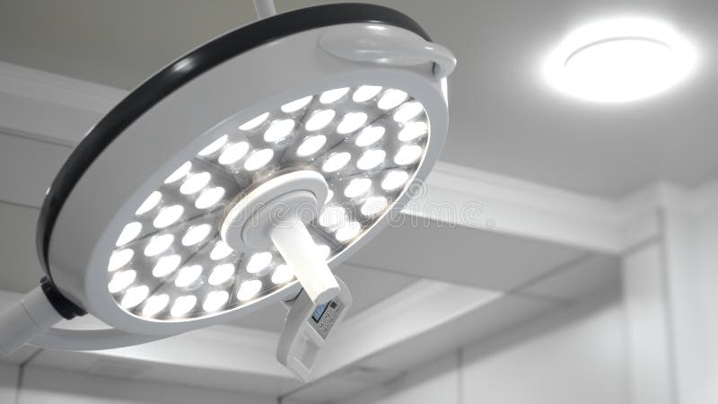Modern Shadowless LED Surgical Lamp. Stock Video - Video of doctor ...