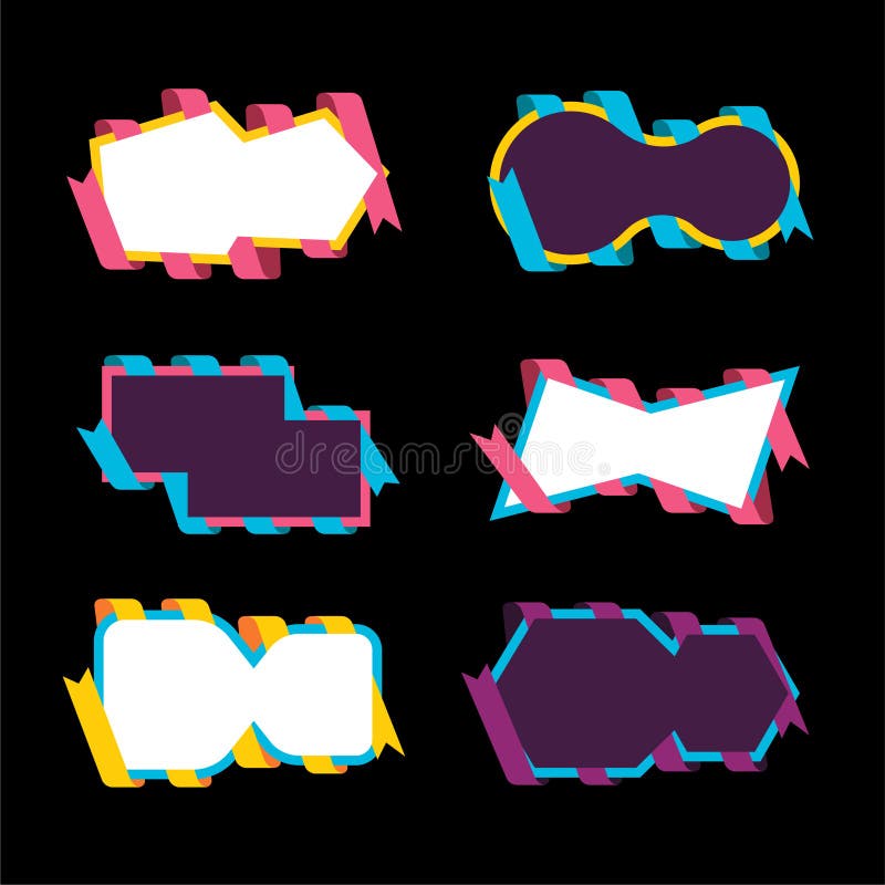 Modern Shape Band Design Templates Stock Illustration - Illustration of ...