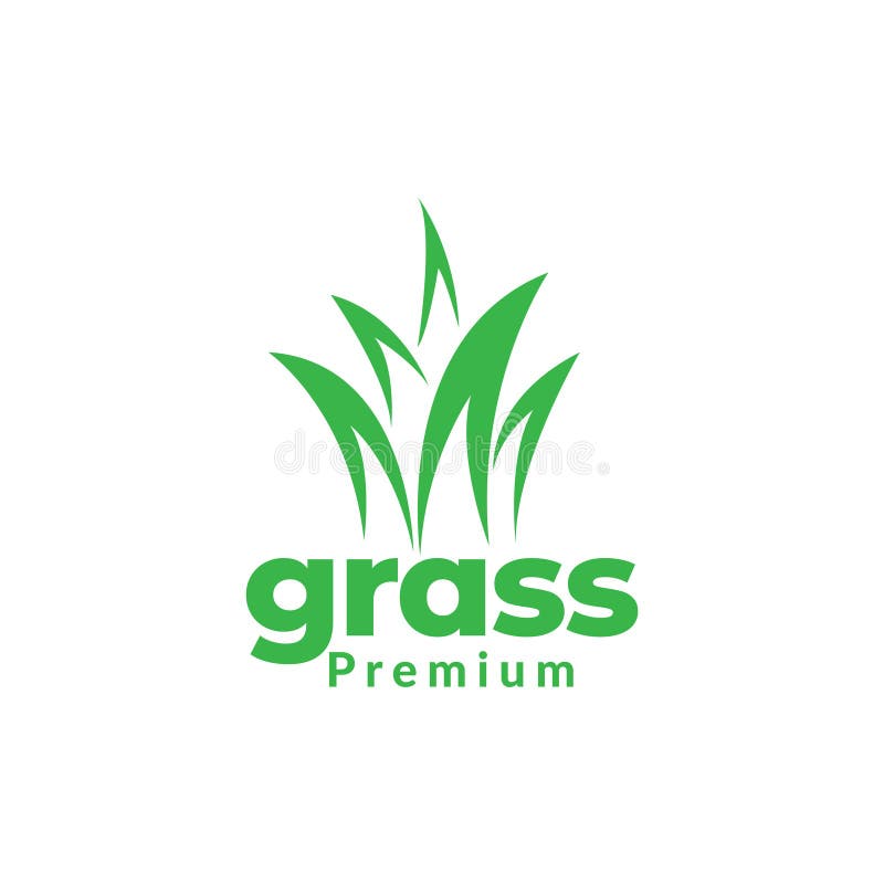 Modern Shape Green Grass Logo Design Vector Graphic Symbol Icon ...