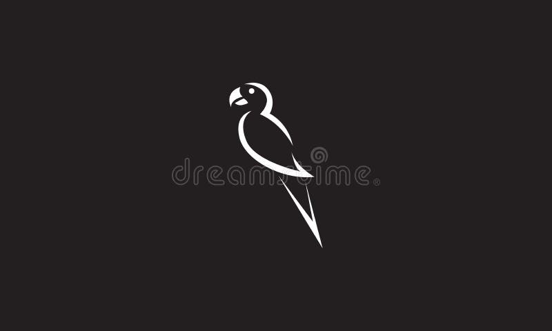 Modern Shape Perch Bird Parrot Logo Vector Icon Illustration Design ...