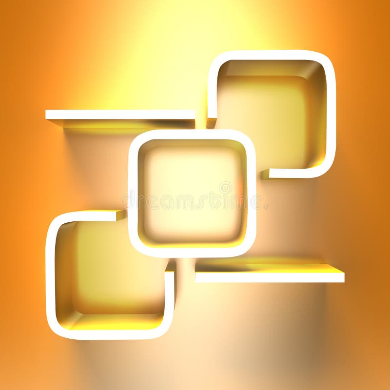 Modern Shelves Template for Your Design Stock Illustration ...