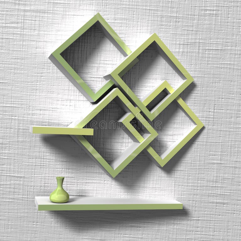 Modern Shelves Template for Your Design Stock Illustration ...