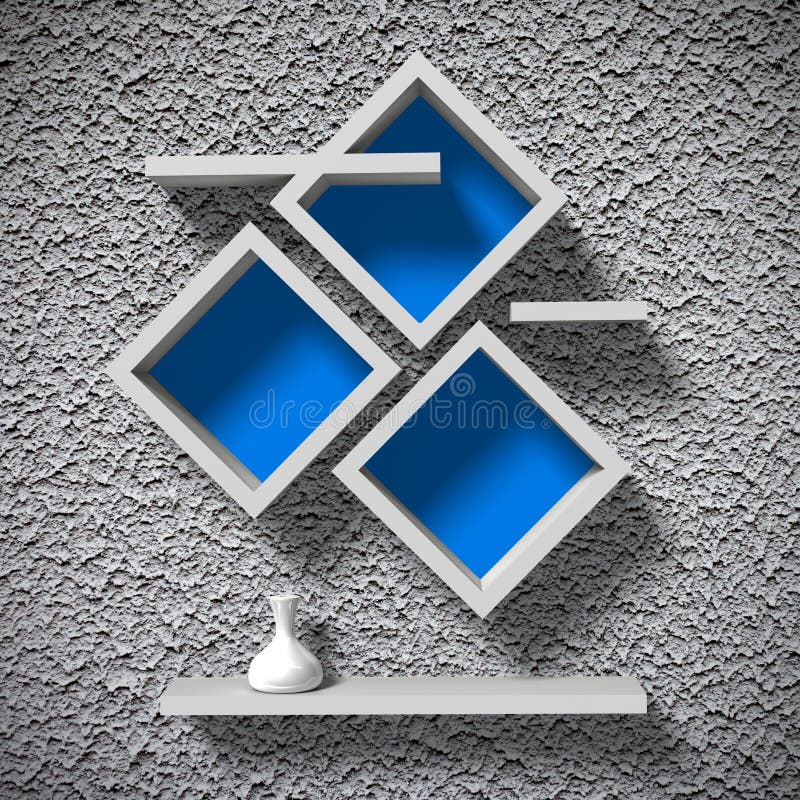 Modern Shelves Template for Your Design Stock Illustration ...
