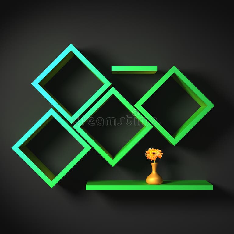 Modern Shelves Template for Your Design Stock Illustration ...