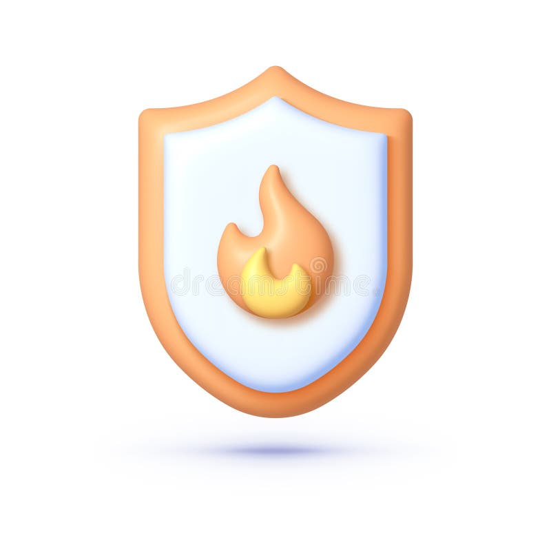 Shield with fire wings stock vector. Illustration of aluminum - 44972631