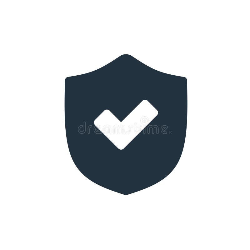 Modern Shield Icon a Trendy Flat Style Illustration for Web and Mobile ...