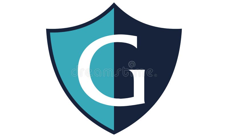 Modern Shield Letter G stock vector. Illustration of initial - 104124081