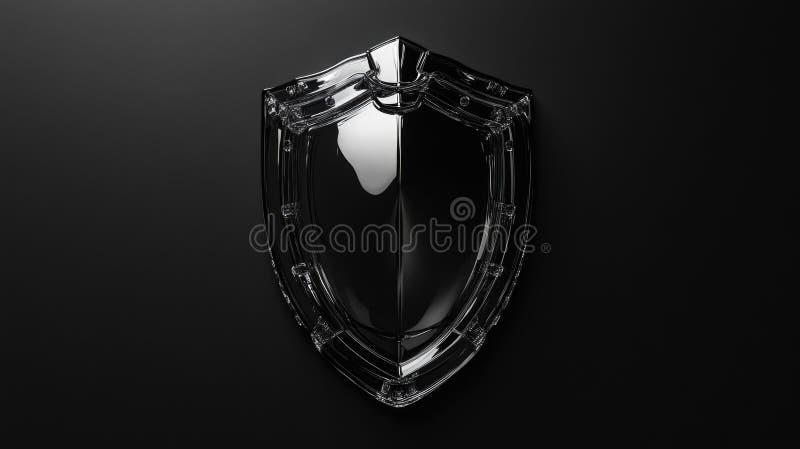 Modern Shield Logo stock photo. Image of logo, metallic - 359545848