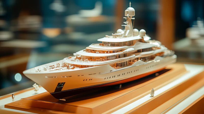 Modern Ship Model. Hobbies and Collecting Concept Stock Image - Image ...