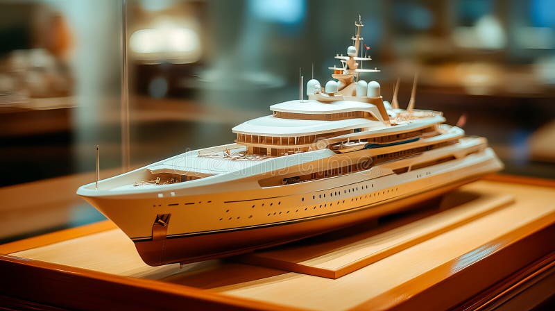 Modern Ship Model. Hobbies and Collecting Concept Stock Image - Image ...