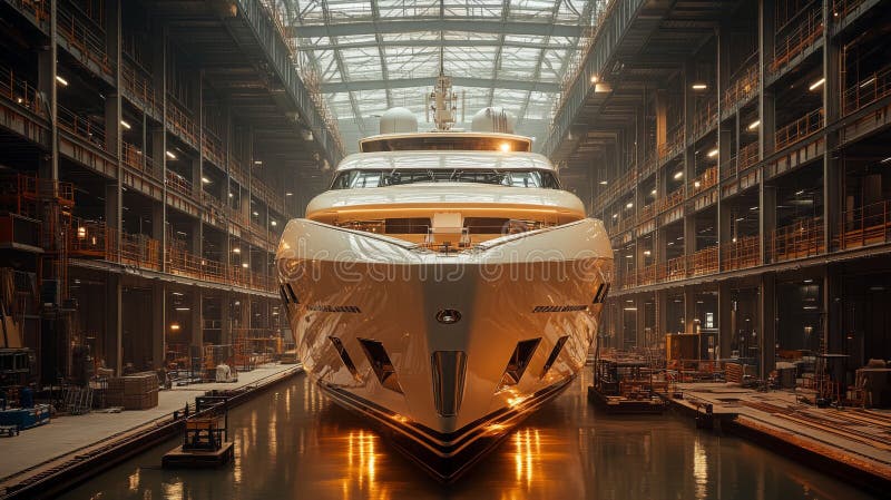 Modern Shipbuilding in a Large Industrial Facility Showcases Advanced ...