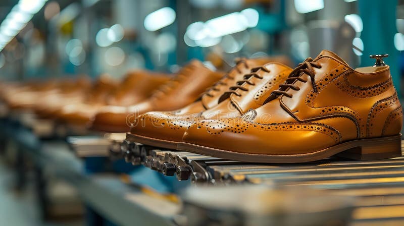 Modern Shoe Production Line - Precision Craftsmanship. Concept ...