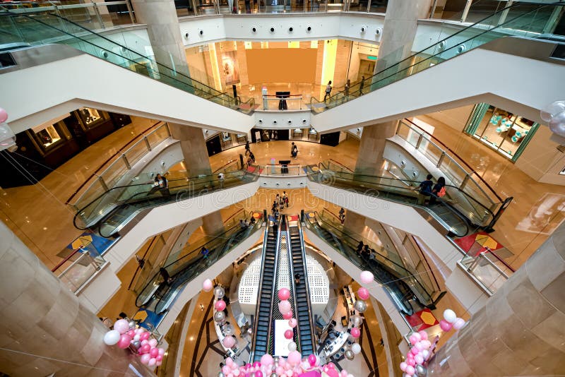 Modern Shopping Centre Interior Editorial Photography - Image of ...