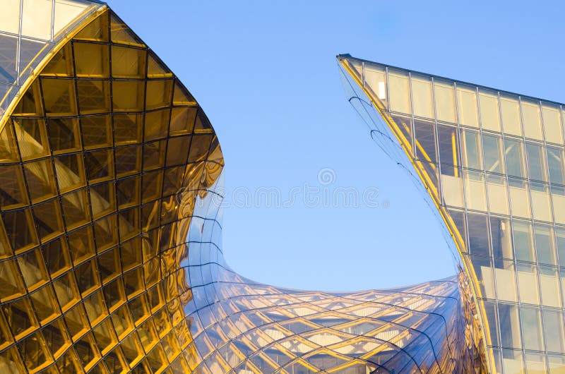 Architectural Details of Welsh Assembly Building Stock Photo - Image of ...
