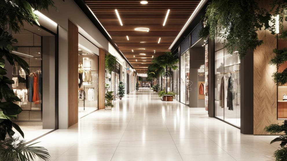 Modern Shopping Mall Interior Design Stock Photo - Image of design ...