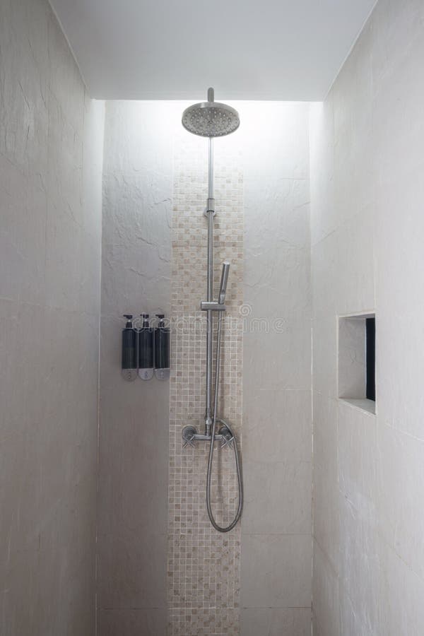 Shower room stock image. Image of inside, restroom, luxury - 100349241