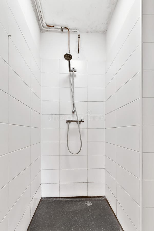 Modern shower stall stock photo. Image of room, inside - 221577684