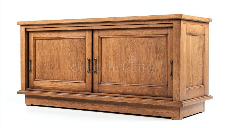 Modern Sideboard with Sliding Doors, Isolated on White for Functional ...