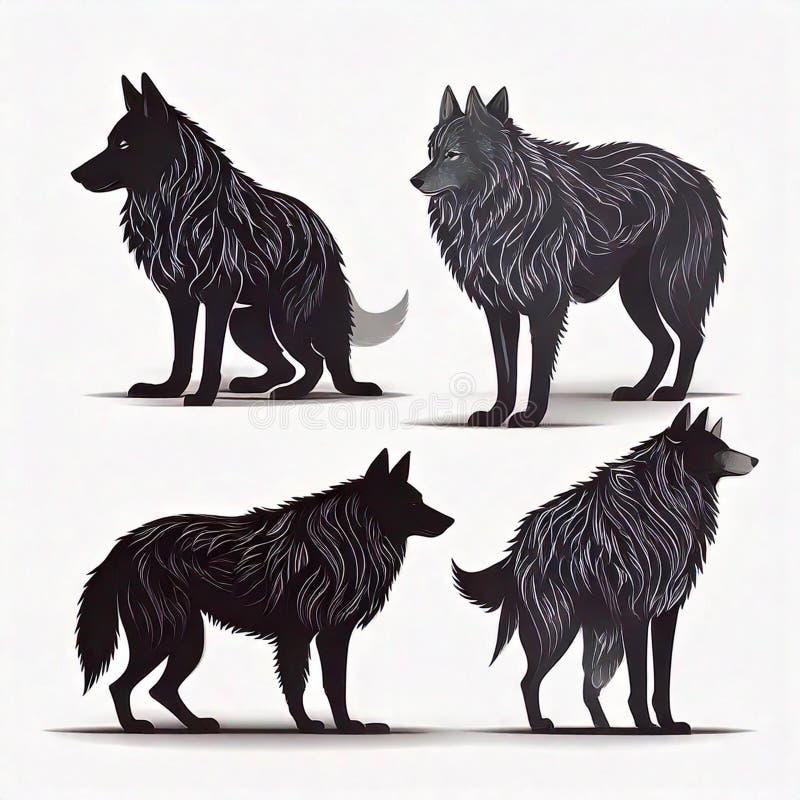 Bold Wolf Figures Stock Illustrations – 40 Bold Wolf Figures Stock ...