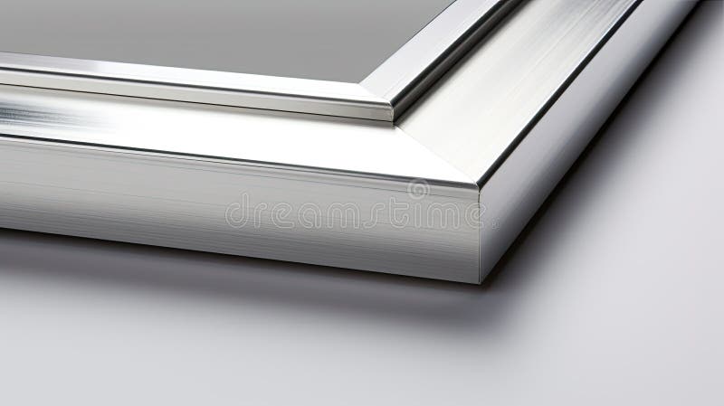 Modern silver frame stock illustration. Illustration of display - 324827490