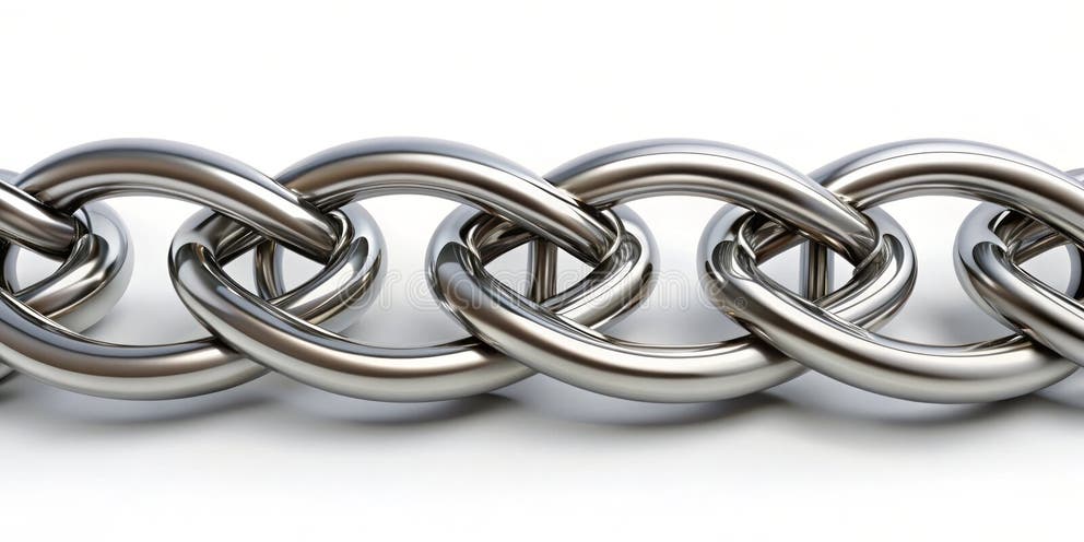 Modern Silver Interlocking Chain Design a Symbol of Unity Strength and ...