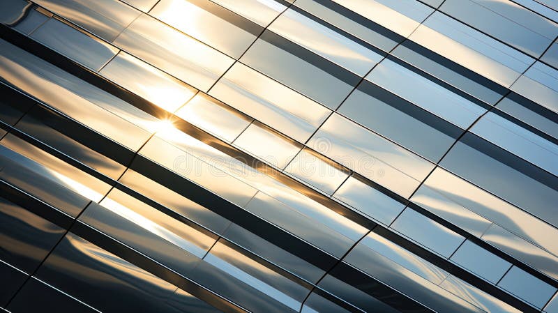 Modern silver lines stock illustration. Illustration of reflective ...