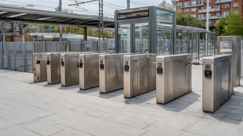 Modern Silver Turnstiles for Access Control – Perfect for Security and ...