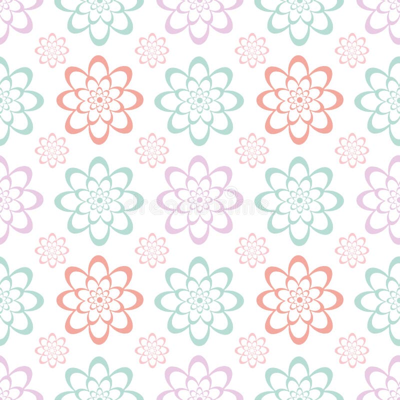 Modern Simple Abstract Floral Surface Seamless Pattern Background Stock ...