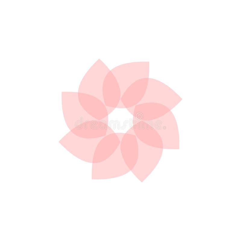 Modern Simple Abstract Flower Vector Logo Design Stock Illustration ...
