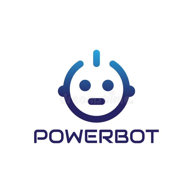 Power Bot Technology Logo Design Stock Vector - Illustration of logo ...