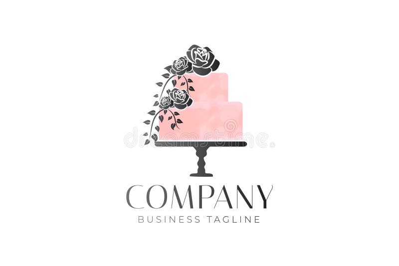 Modern Simple Cake Logo Design Stock Vector - Illustration of dessert ...